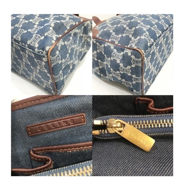 Celine | Bags | Celine Denim Logo Bag | Poshmark